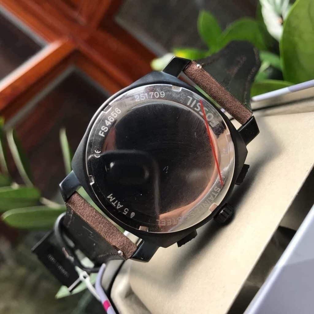 Fossil Men’s Chronograph Watch – Mid-Size Case with Brown Leather Strap ...