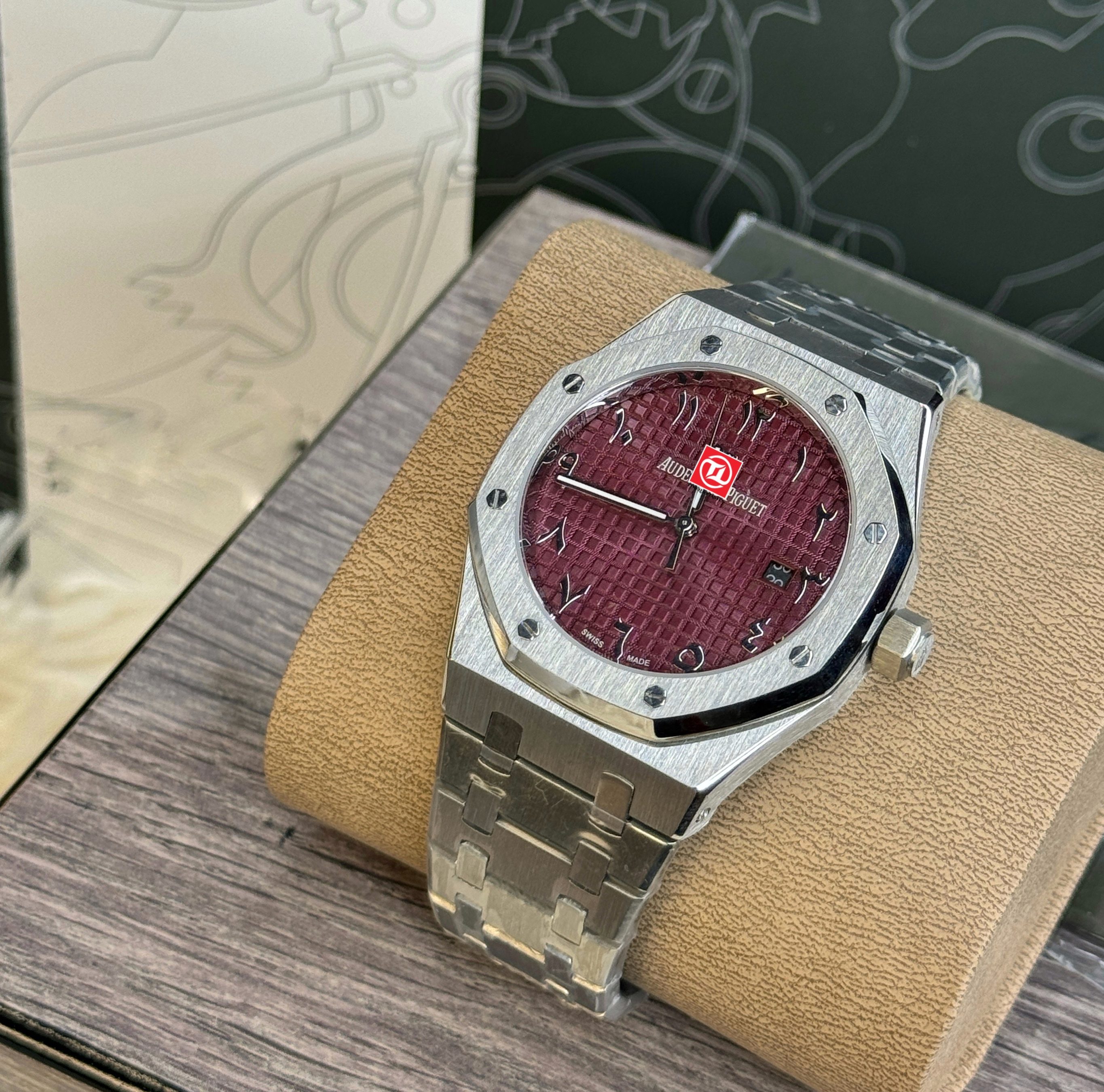 Audemars Piguet Royal Oak Automatic – Burgundy Arabic Dial (Euro Grade ...