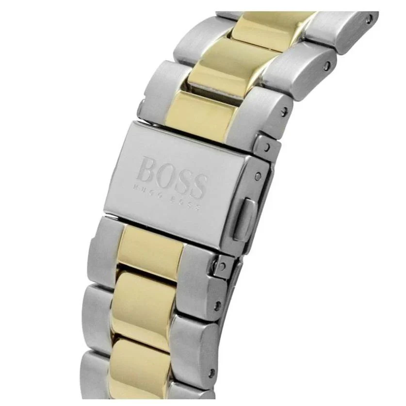 Hugo Boss Admiral Black Dial Two-Tone Steel Strap Men’s Watch – 1513908 ...