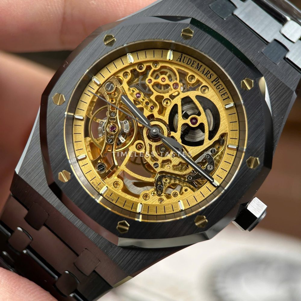 Audemars Piguet Royal Oak 15416 — Skeleton Dial | Golden Dial | Swiss 1 ...