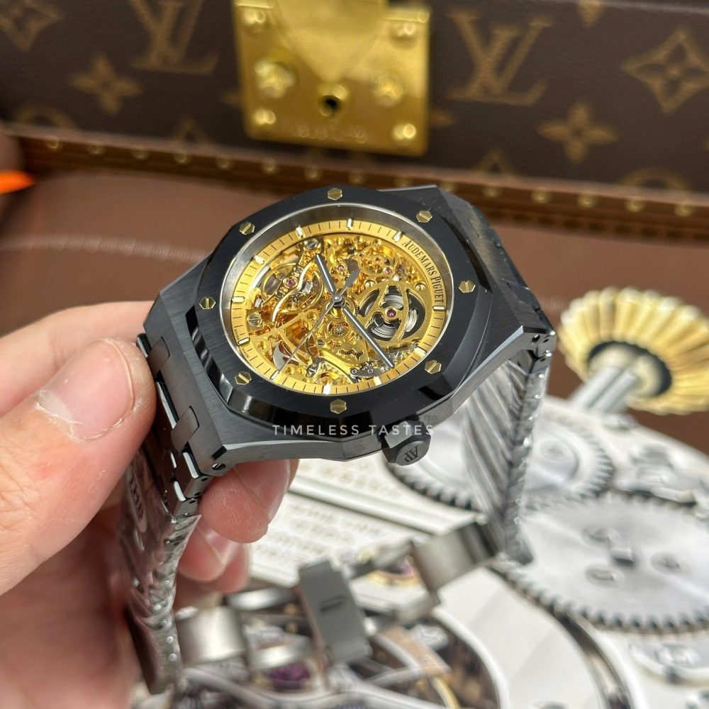 Audemars Piguet Royal Oak 15416 — Skeleton Dial | Golden Dial | Swiss 1 ...