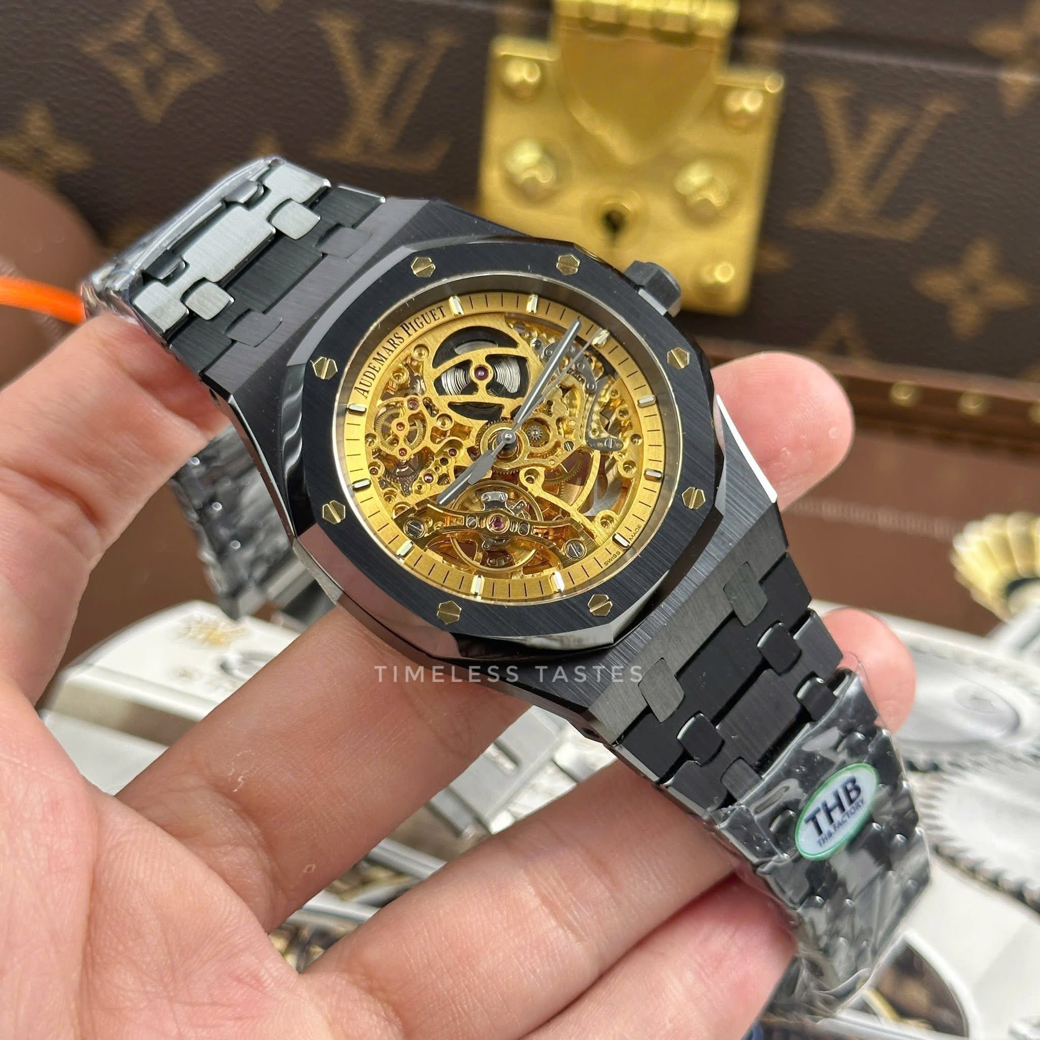 Audemars Piguet Royal Oak 15416 — Skeleton Dial | Golden Dial | Swiss 1 ...