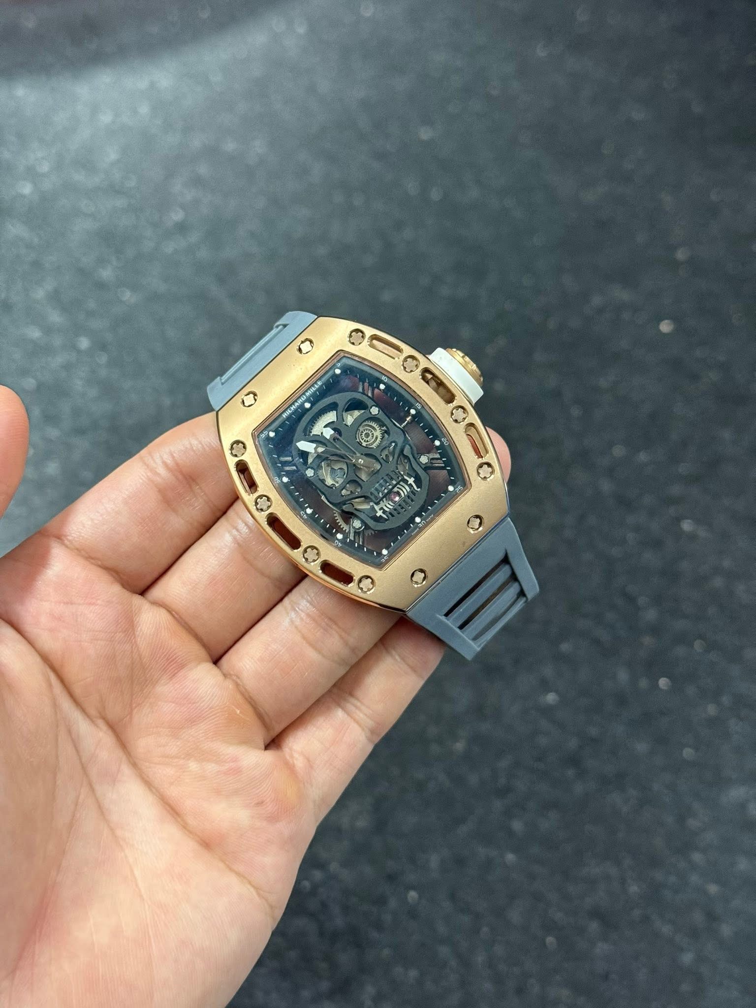 Richard Mille RM 052 Skull Tourbillon — Rose Gold | 50mm | Master Grade ...