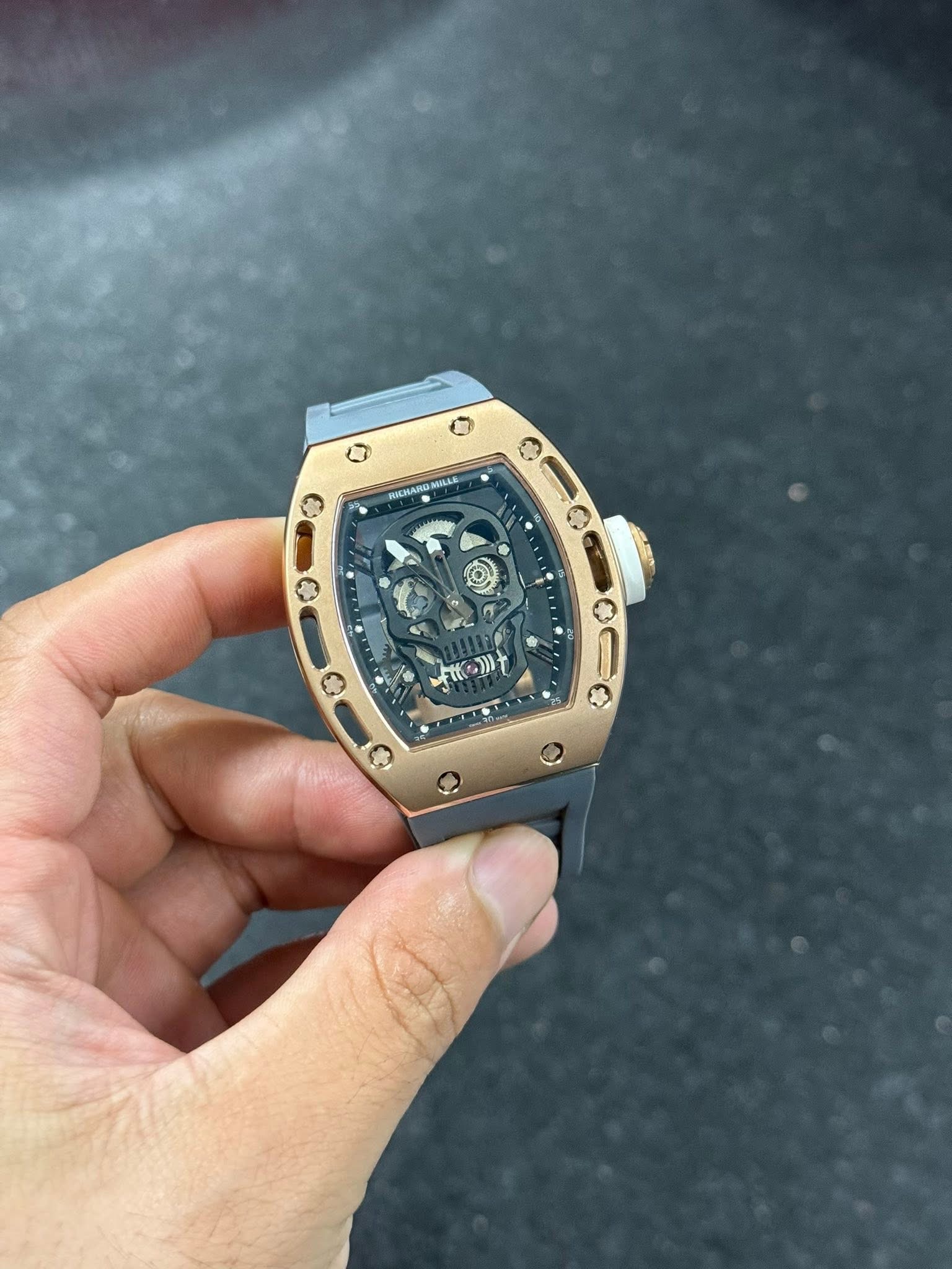 Richard Mille RM 052 Skull Tourbillon — Rose Gold | 50mm | Master Grade ...