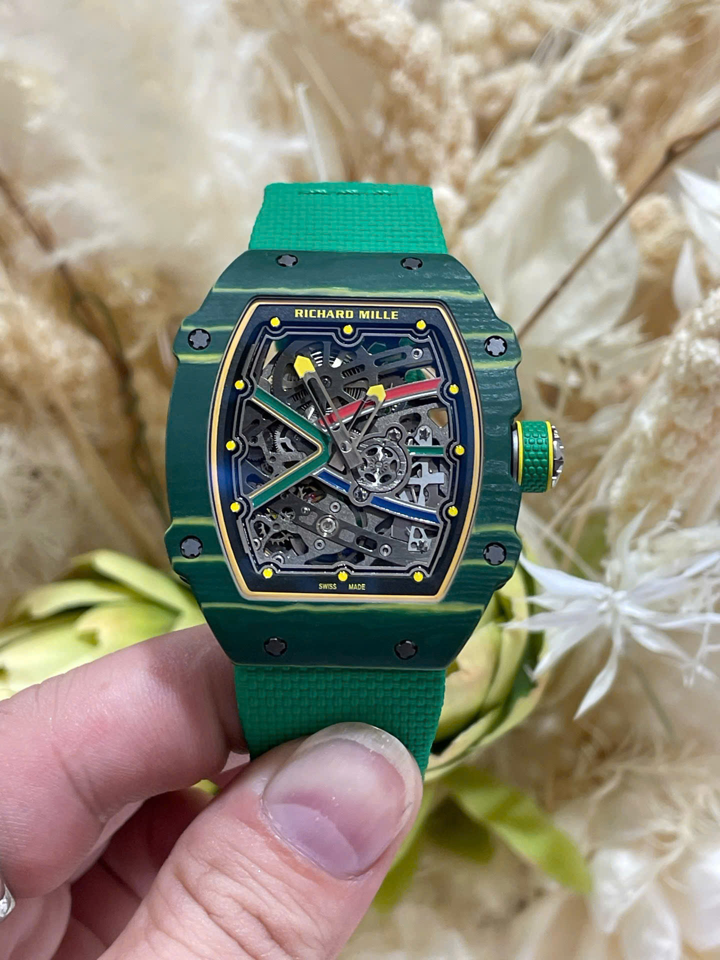 Richard Mille RM67-02 Green Carbon Case Swiss 1:1 Grade Watch ...
