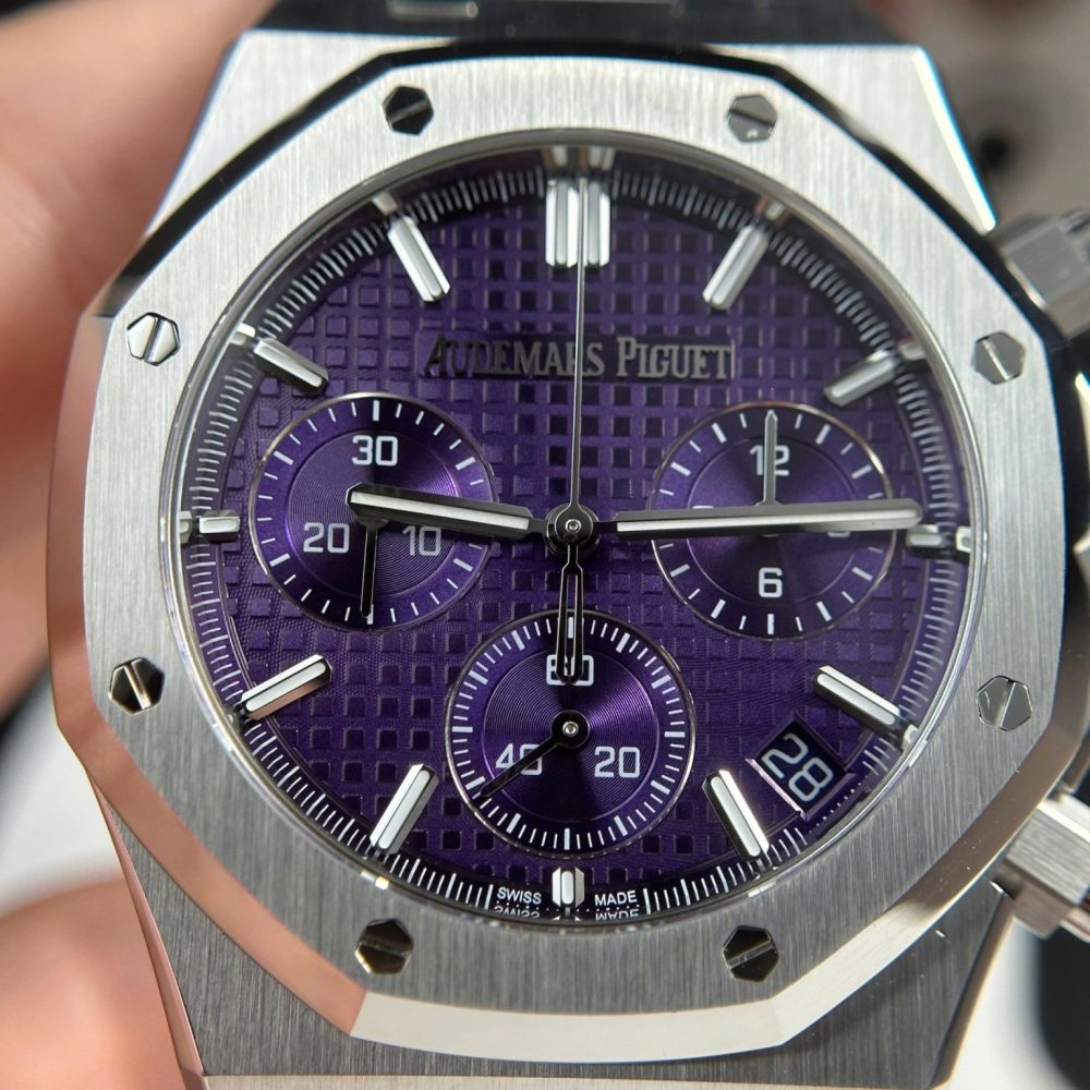 Audemars Piguet Royal Oak 26240ST Purple Dial Swiss 1:1 Grade Watch ...