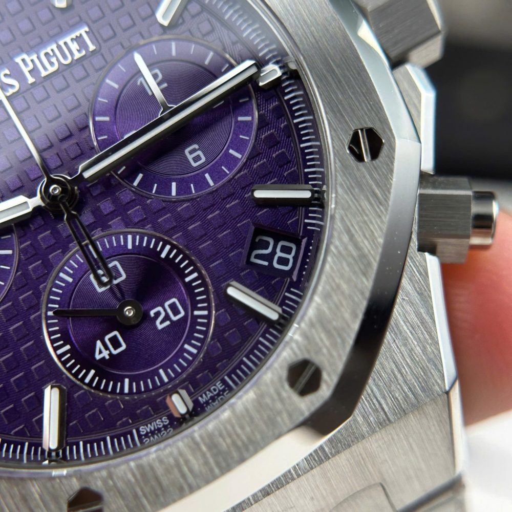 Audemars Piguet Royal Oak 26240ST Purple Dial Swiss 1:1 Grade Watch ...