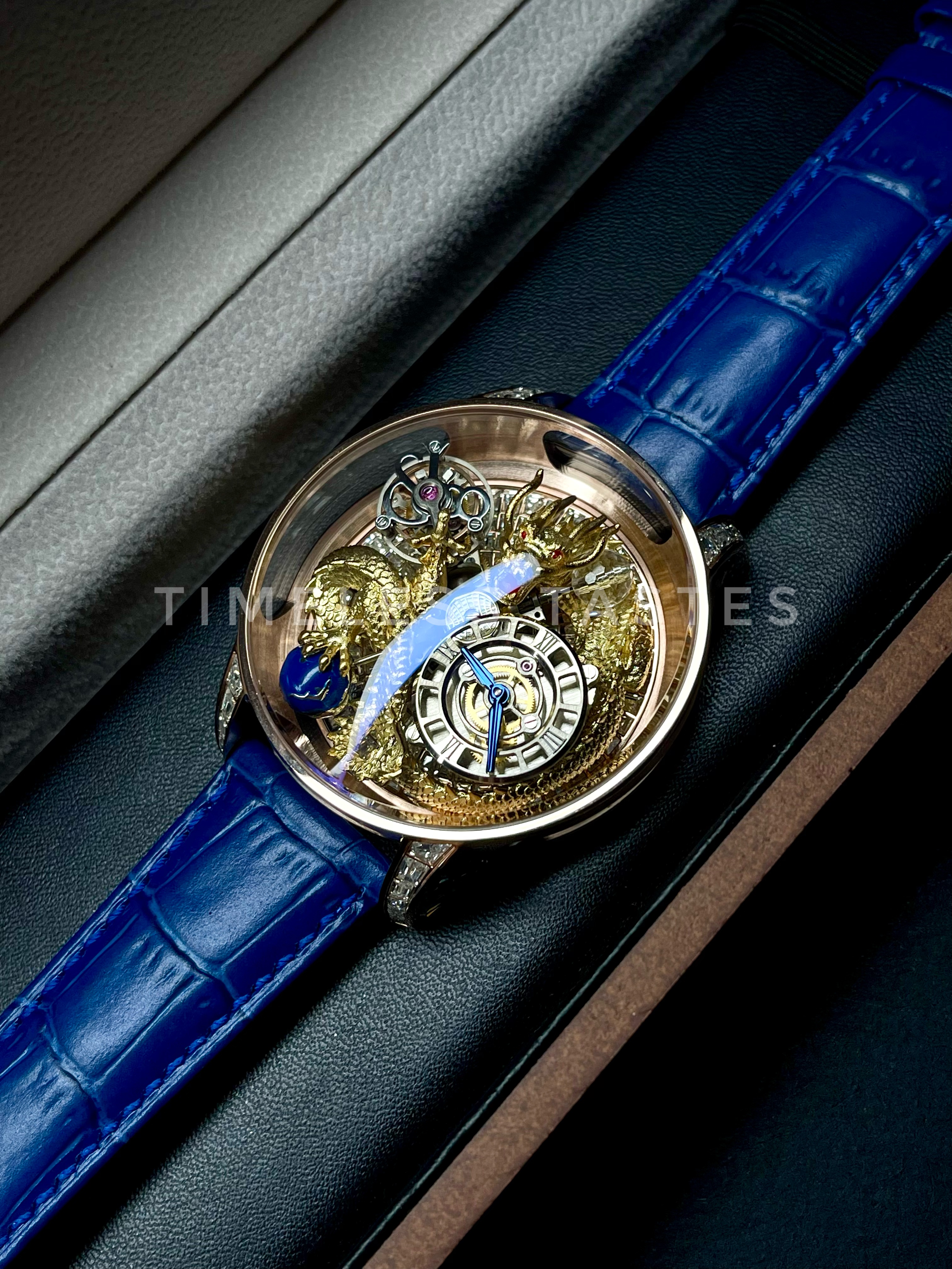 Jacob & Co. Astronomia Dragon Art Swiss 1:1 Grade Watch with Rose Gold ...
