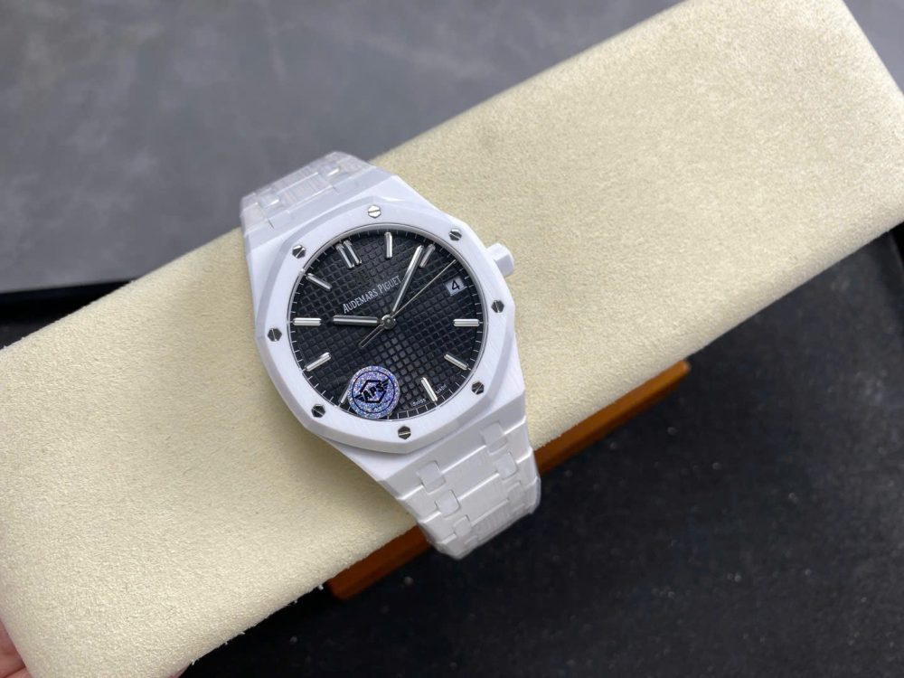 Audemars Piguet Royal Oak 15500 White Ceramic Black Dial 41mm Swiss 1:1 ...