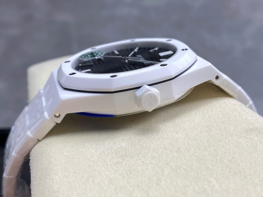 Audemars Piguet Royal Oak 15500 White Ceramic Black Dial 41mm Swiss 1:1 ...