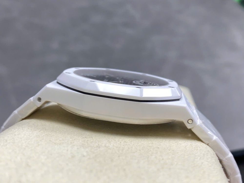 Audemars Piguet Royal Oak 15500 White Ceramic Black Dial 41mm Swiss 1:1 ...