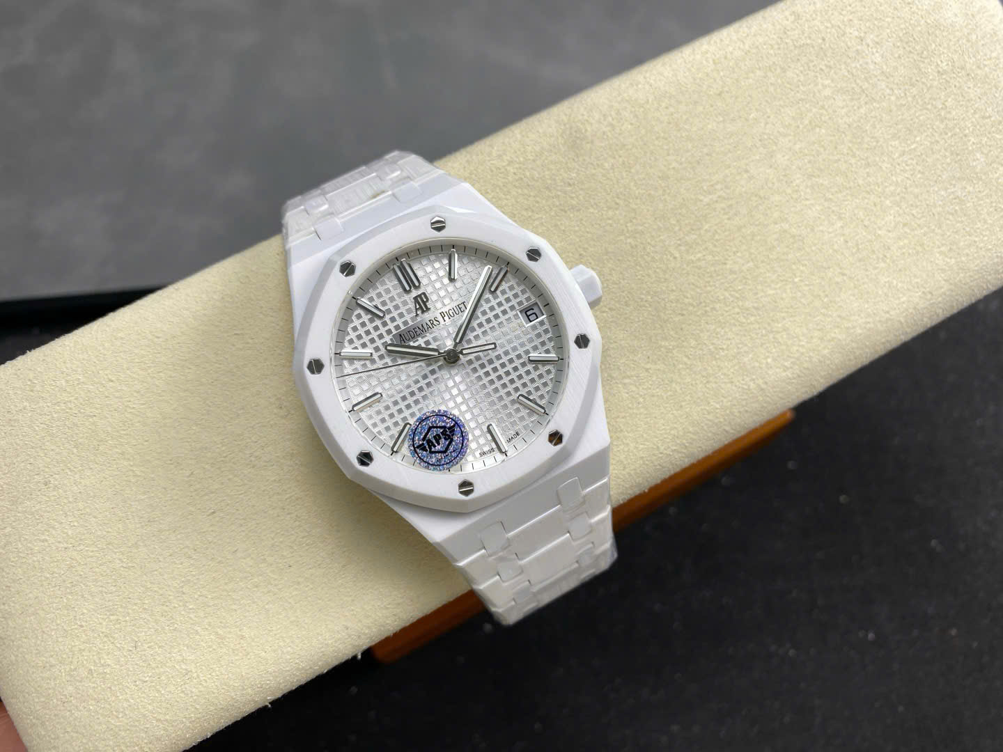 Audemars Piguet Royal Oak 15500 White Ceramic White Dial 41mm Swiss 1:1 ...
