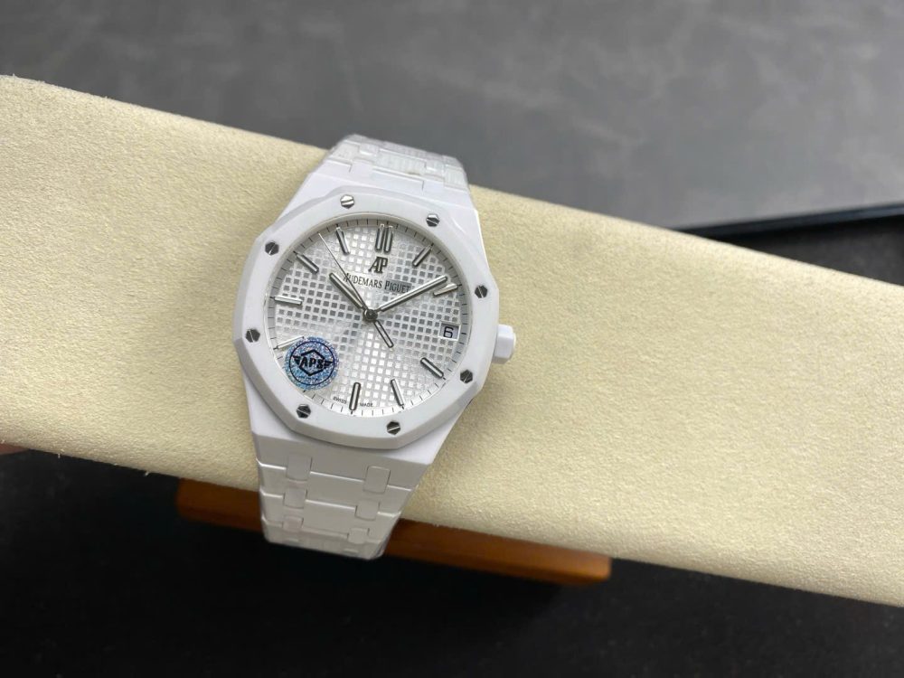 Audemars Piguet Royal Oak 15500 White Ceramic White Dial 41mm Swiss 1:1 ...
