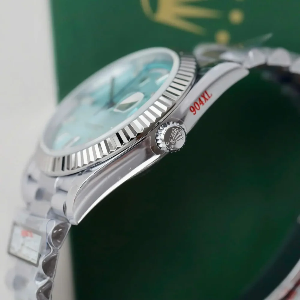 Rolex Day-Date Ice Blue Dial 40mm Swiss 1:1 Grade Automatic Watch ...