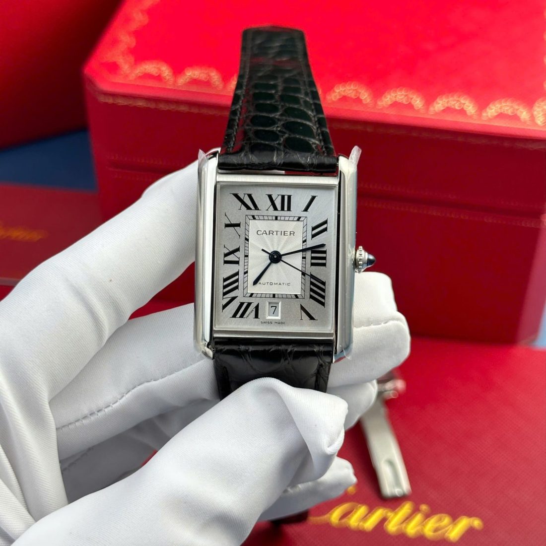 Cartier Tank Must Extra-Large Swiss 1:1 Grade Knock-Off Watch White ...