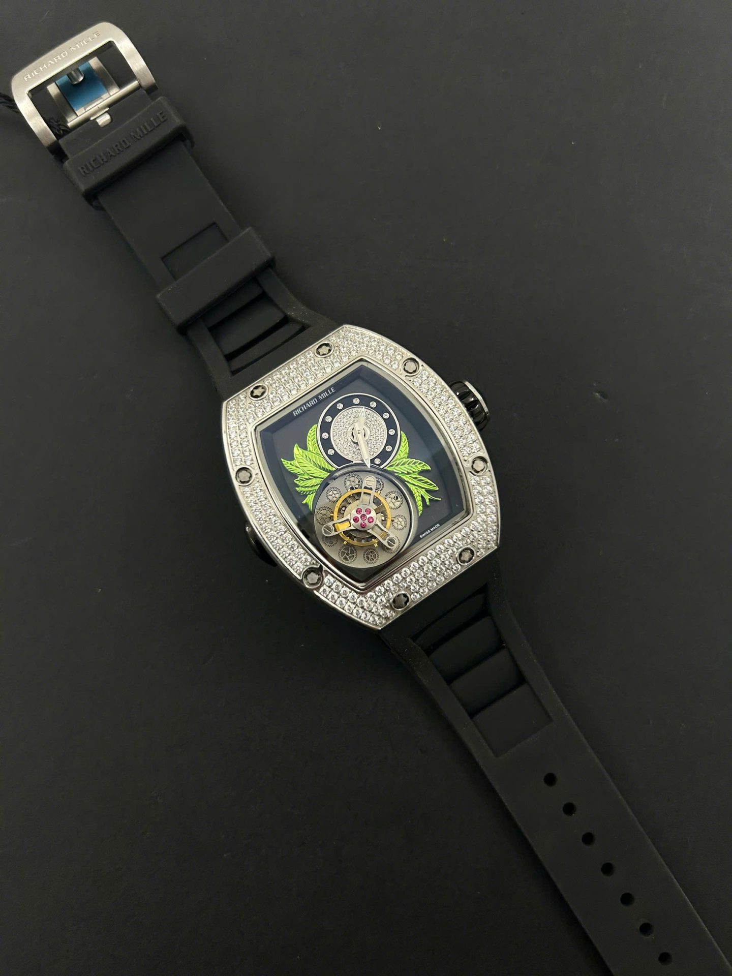 Richard Mille RM19-02 Swiss 1:1 Grade Imitation Watch Full Diamonds CZ ...