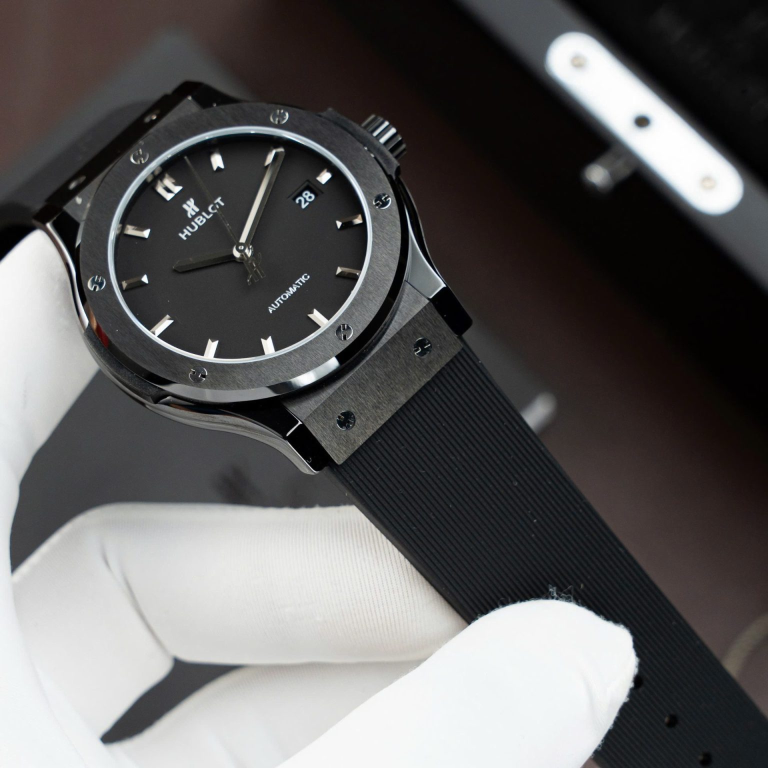Hublot Classic Fusion Swiss 1:1 Grade Replica Watch Ceramic Black ...
