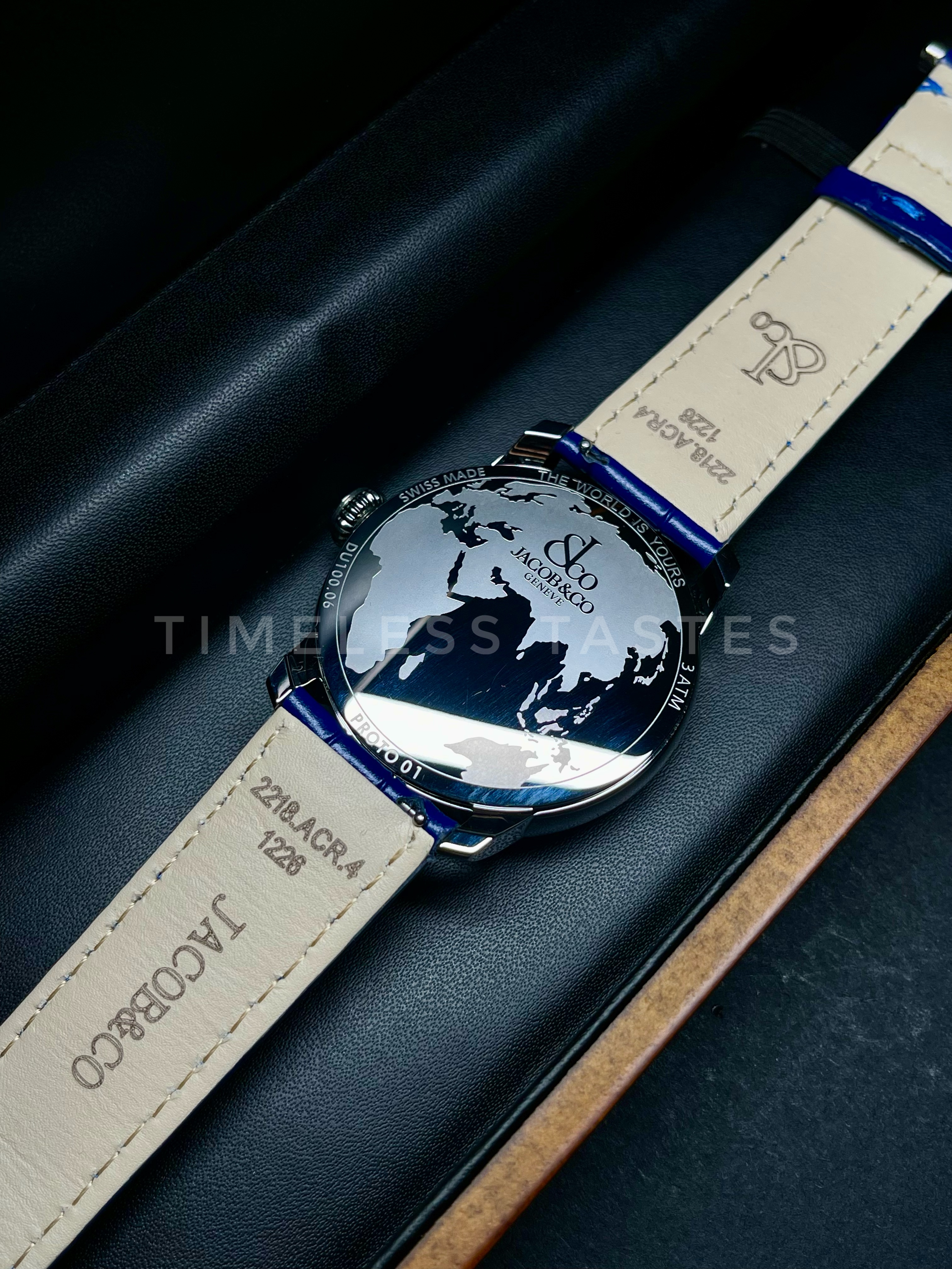 Jacob & Co Swiss 1:1 Dual Time Zone Watch – Salman Khan Edition (Silver ...