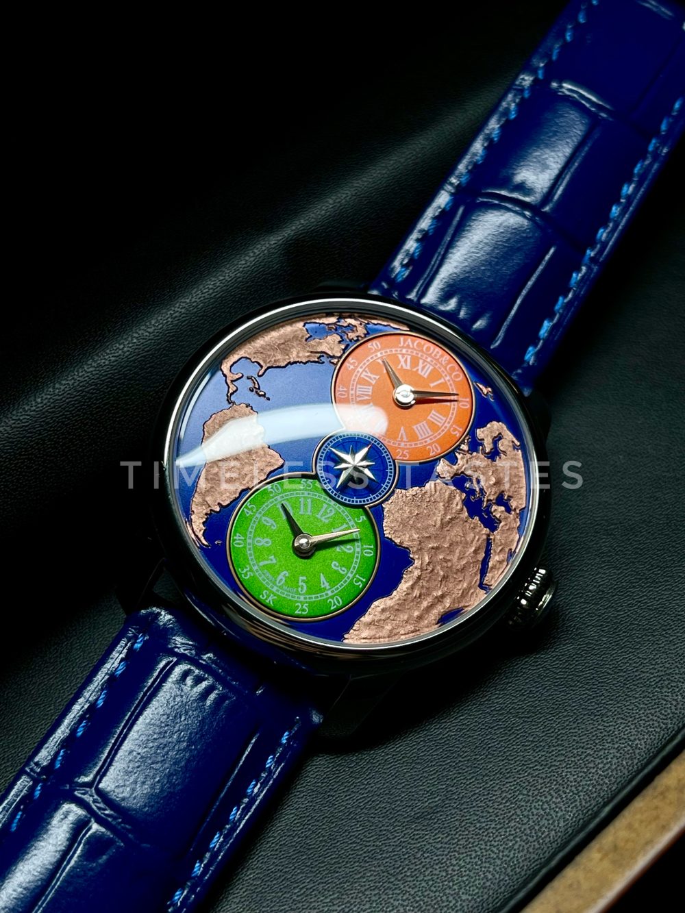 Jacob & Co Swiss 1:1 Dual Time Zone Watch – Salman Khan Edition (Silver ...