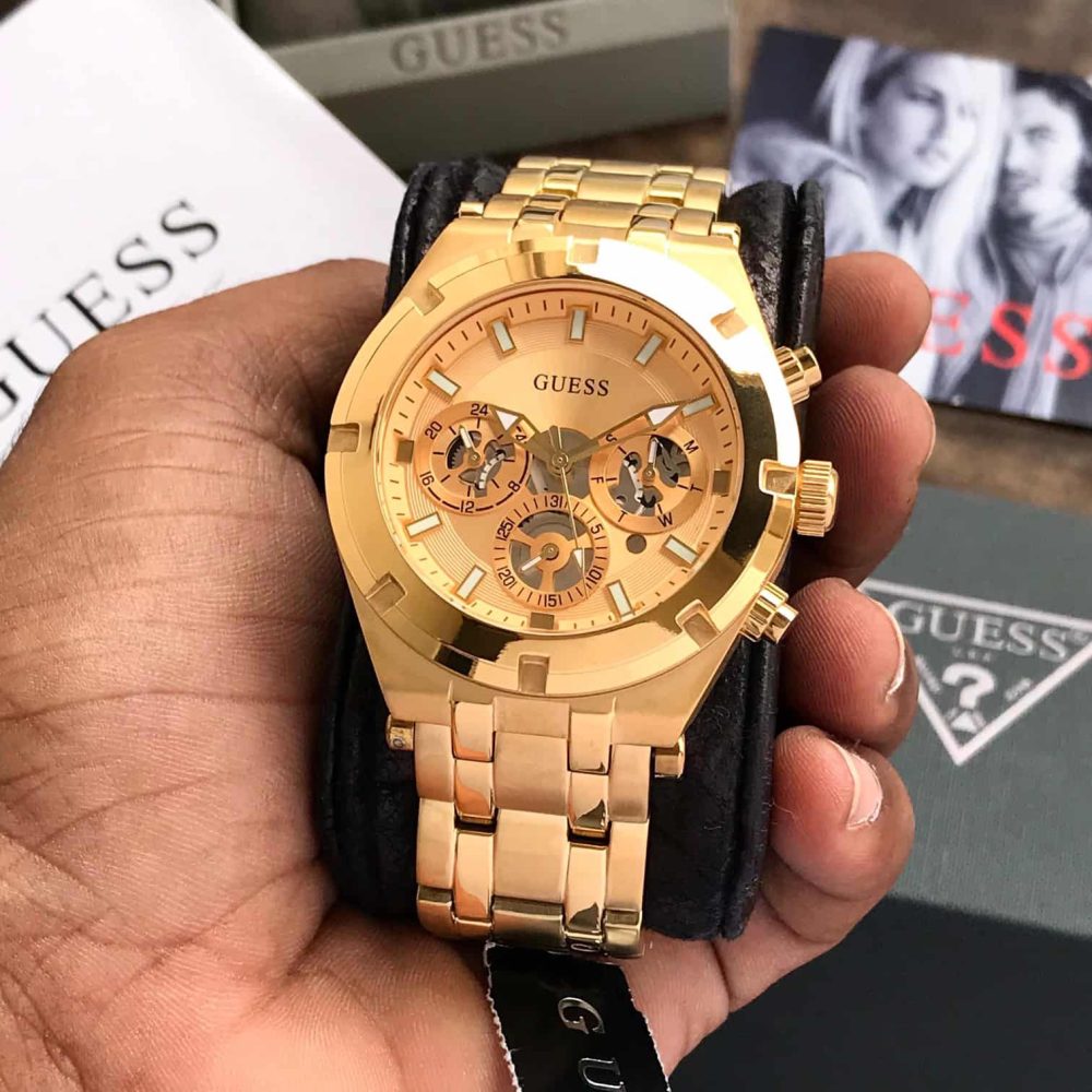 Guess GW0260G4 Chronograph Gold Tone Stainless Steel Men’s Watch ...