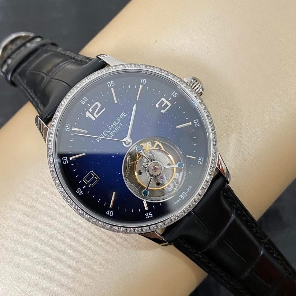 Patek Philippe Customized Replica Tourbillon Watch – Diamond Bezel ...