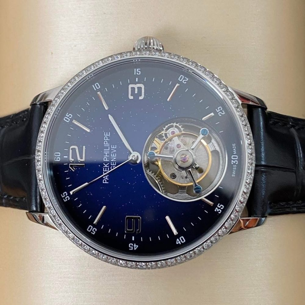 Patek Philippe Customized Replica Tourbillon Watch – Diamond Bezel ...