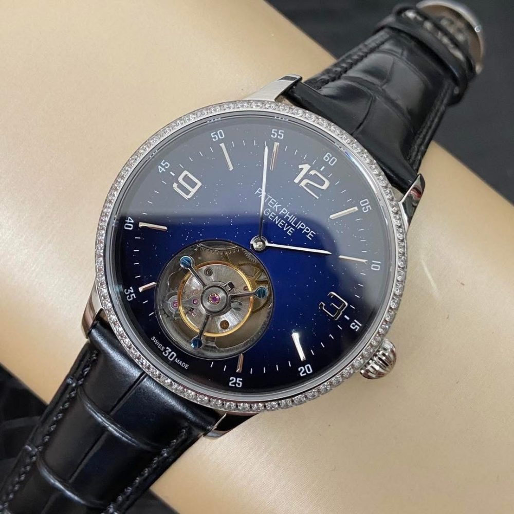 Patek Philippe Customized Replica Tourbillon Watch – Diamond Bezel ...